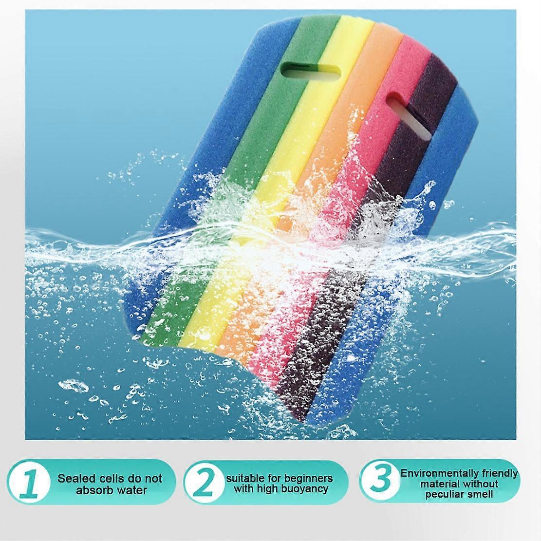Kids Adults Rainbow Swimming Kickboard Foam Float Board Pool Aid Float ...