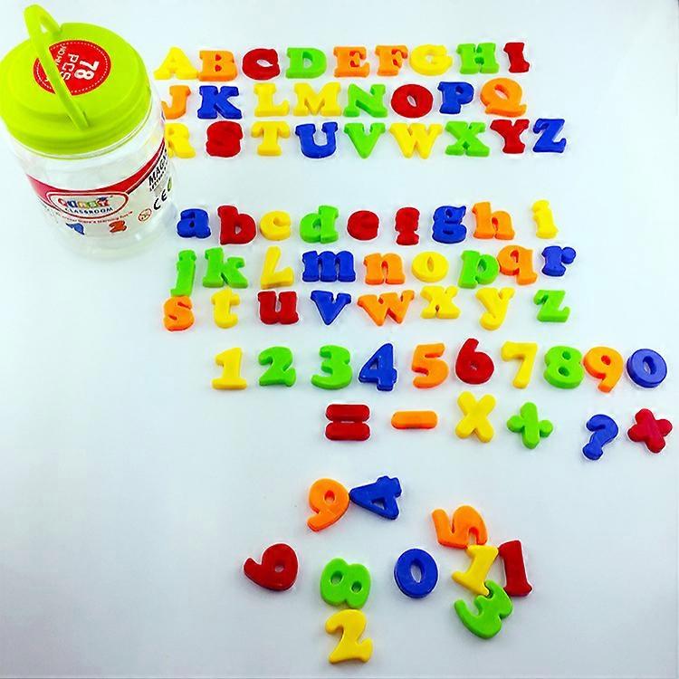 Magnetic Letters Numbers Alphabet ABC 123 Fridge Magnets Plastic ...