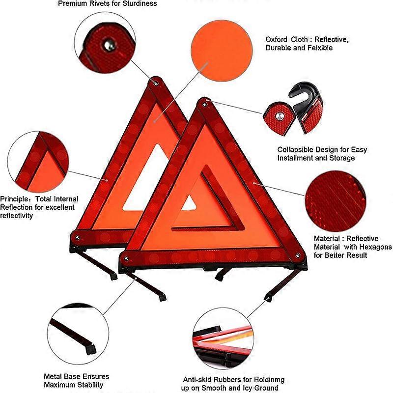 Car Triangle Reflective Tripod Emergency Breakdown Warning Safety ...