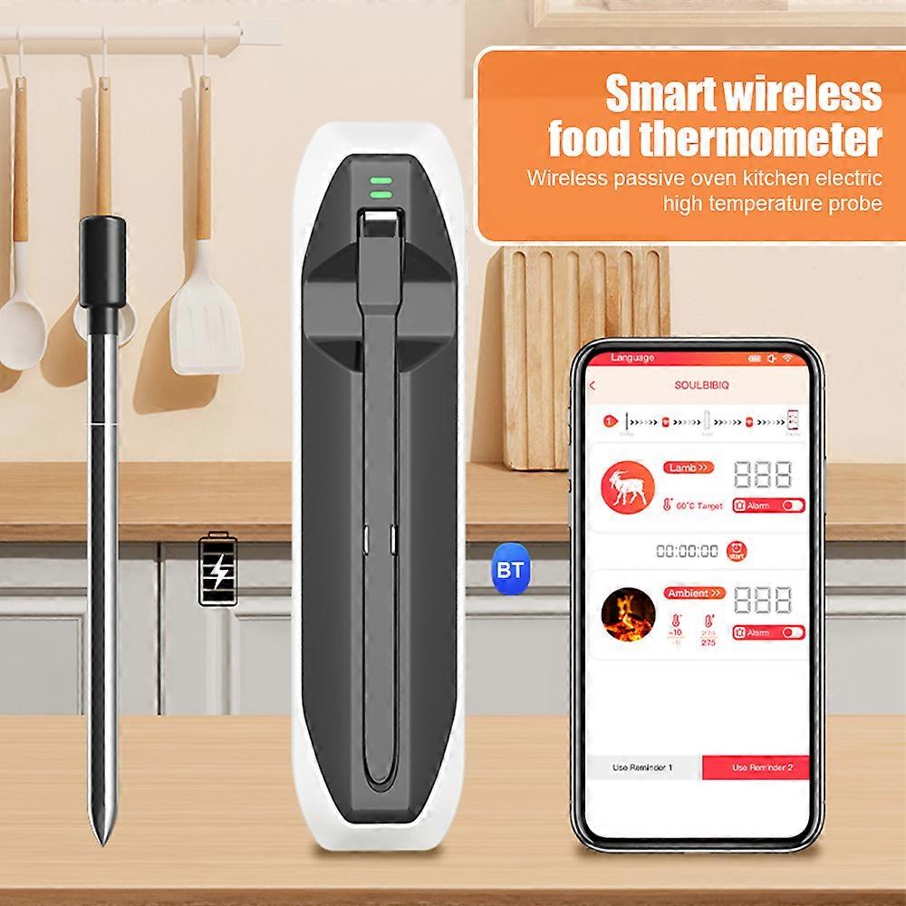 492FT Wireless Meat Thermometer Smart BT Meat Thermometer for Grilling ...