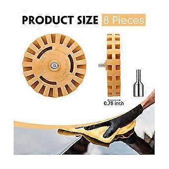 8 Pack Wheel Car Decal And Sticker Remover 4 Inch Adhesive Removal Tool ...