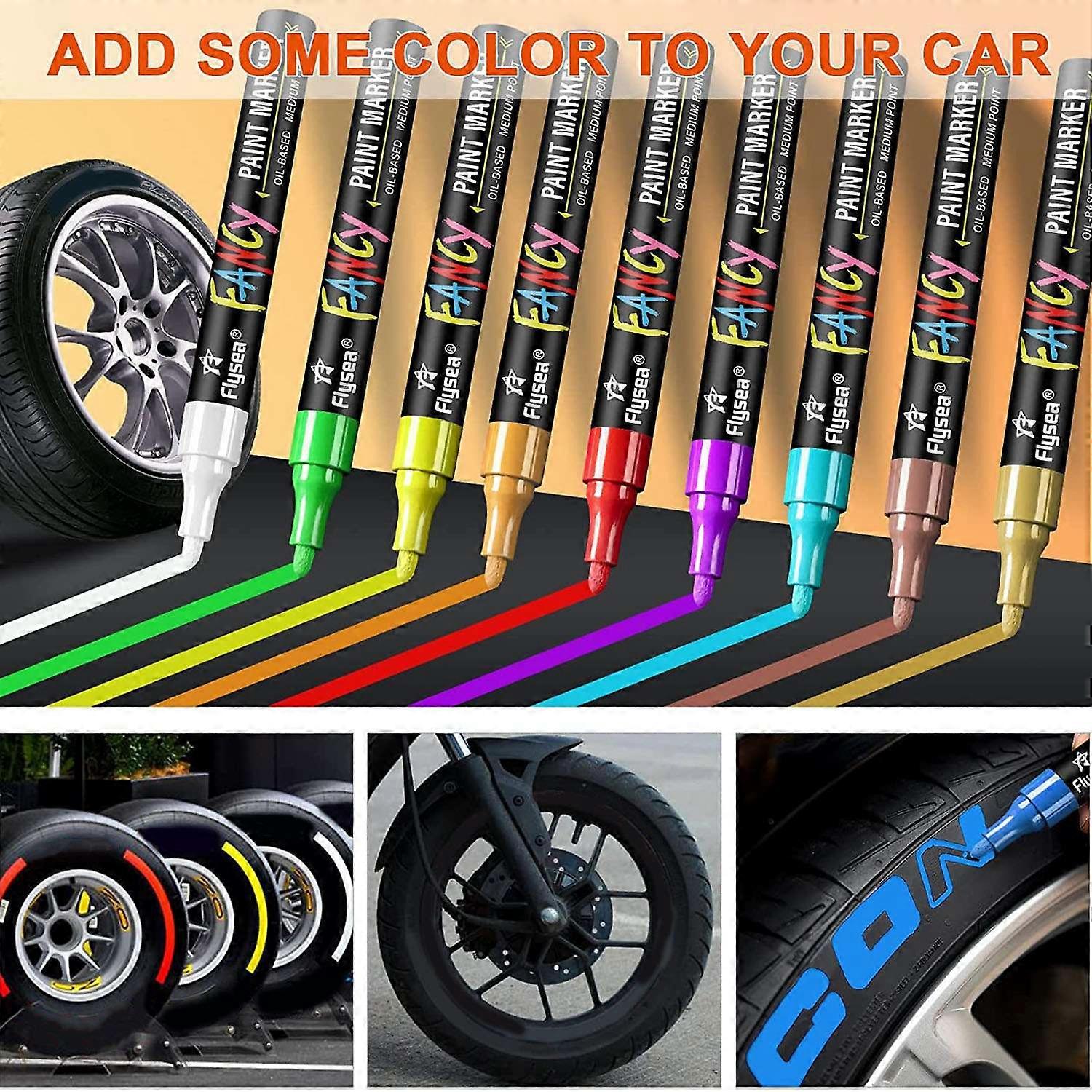 Paint Pens Paint Markers, 20 Colors Oil-Based Waterproof Paint Marker ...