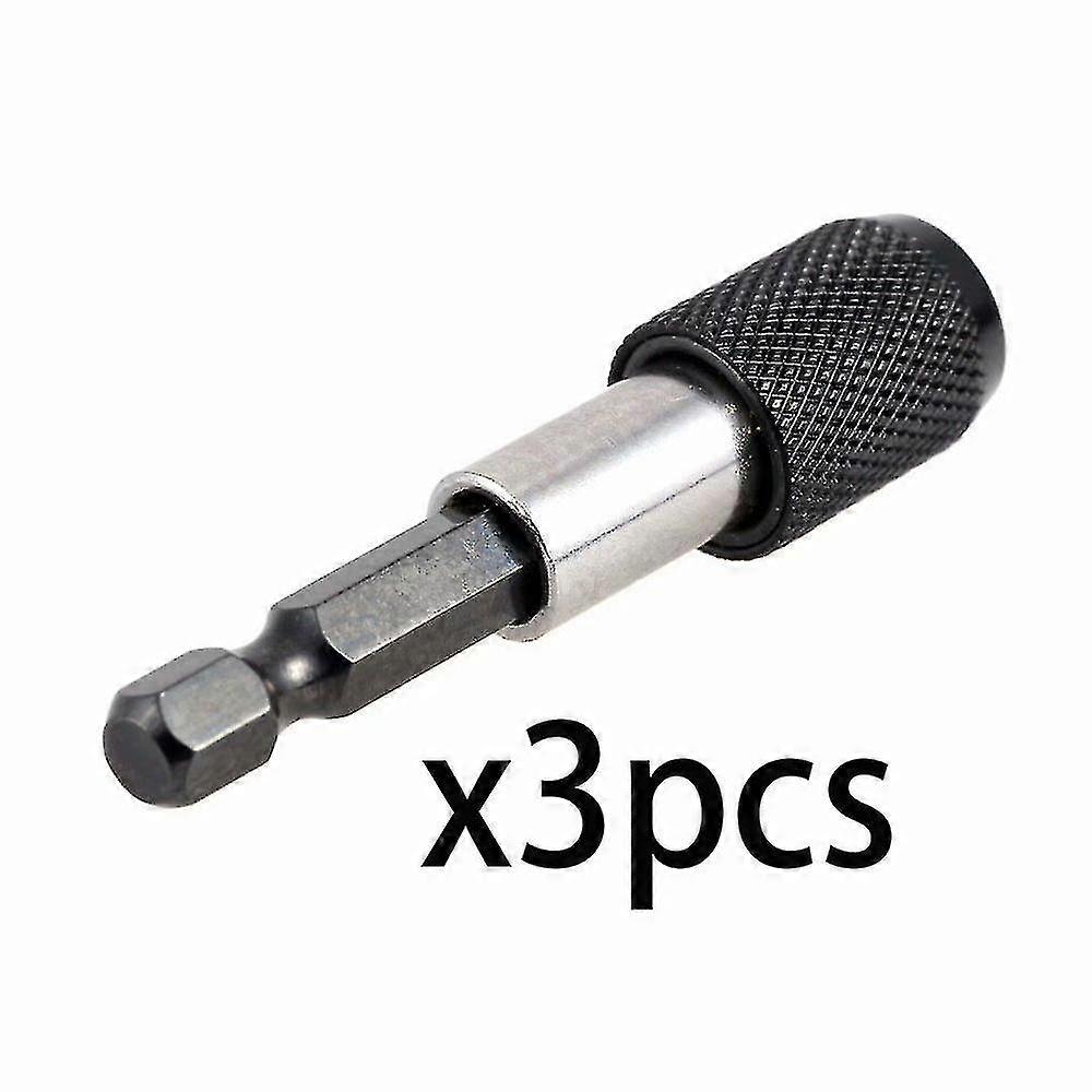 60mm Electric Drill Driver Hexagonal Bracket Extension Rod 3 Pieces ...