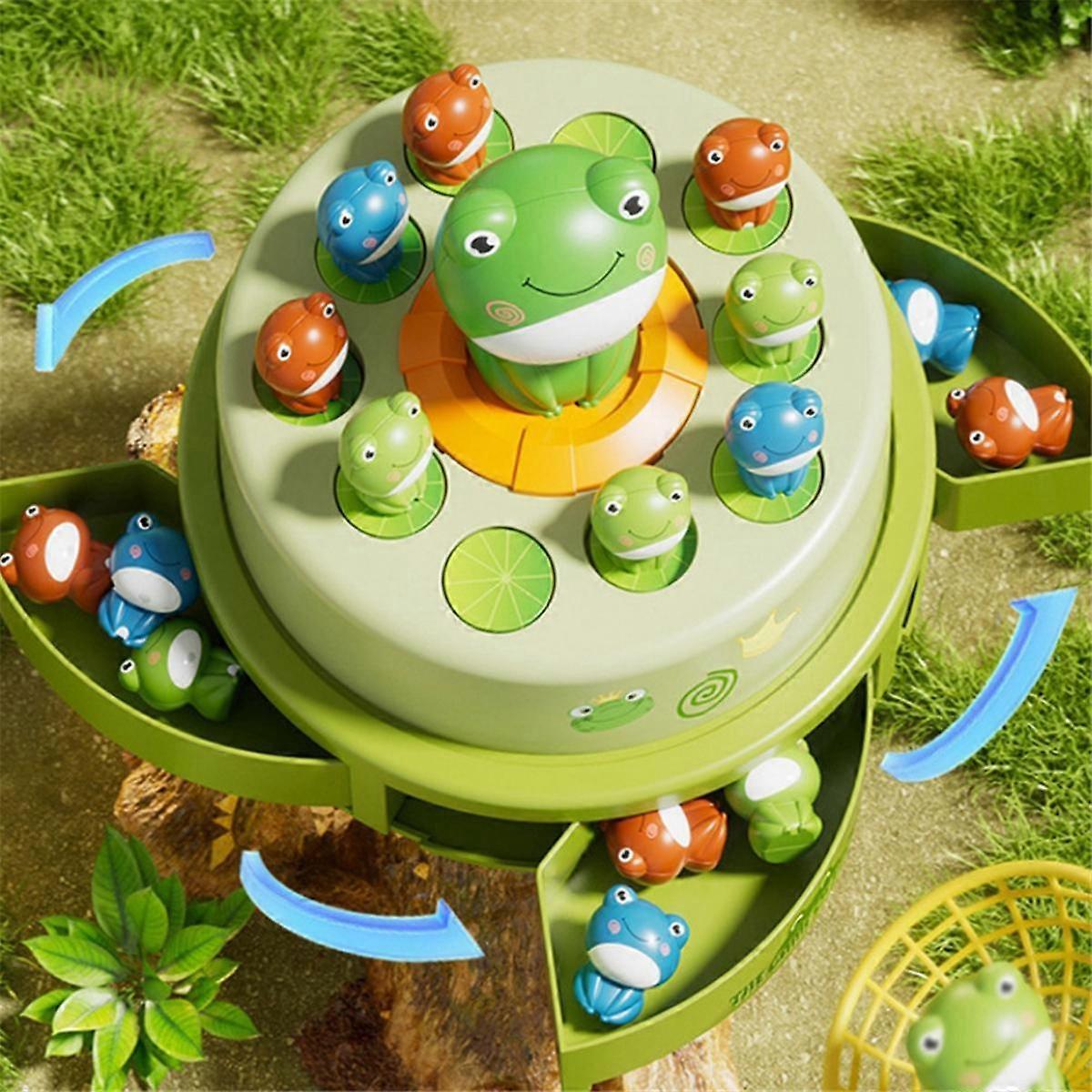 Kid Toy Launch Frog Cartoon Flying Frog Catching Development Sensory ...