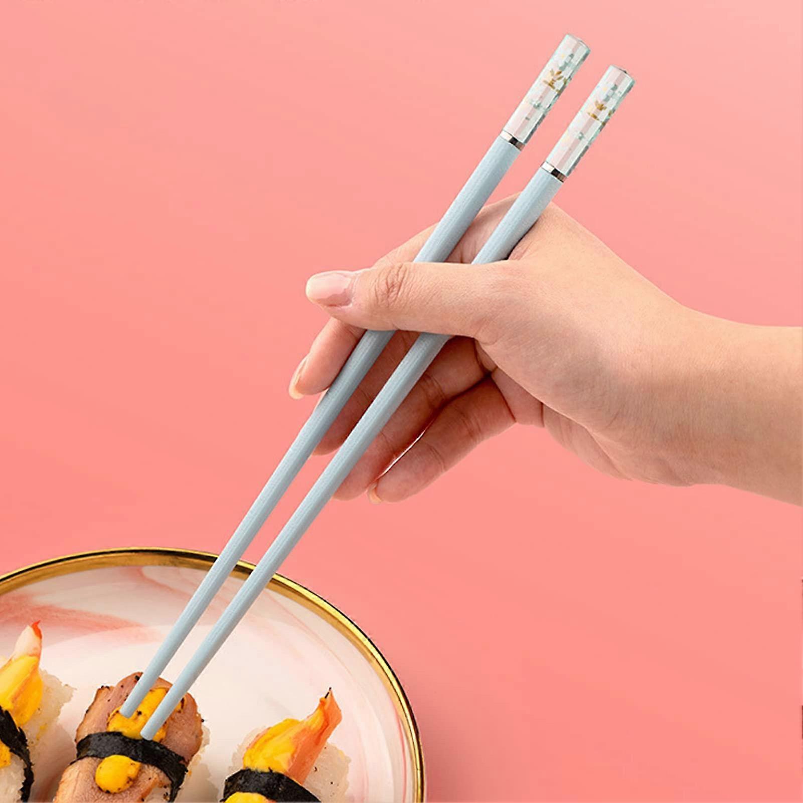 5 Pairs Reusable Plastic Chopsticks BPA-Free Dishwasher-Safe Non-Slip ...