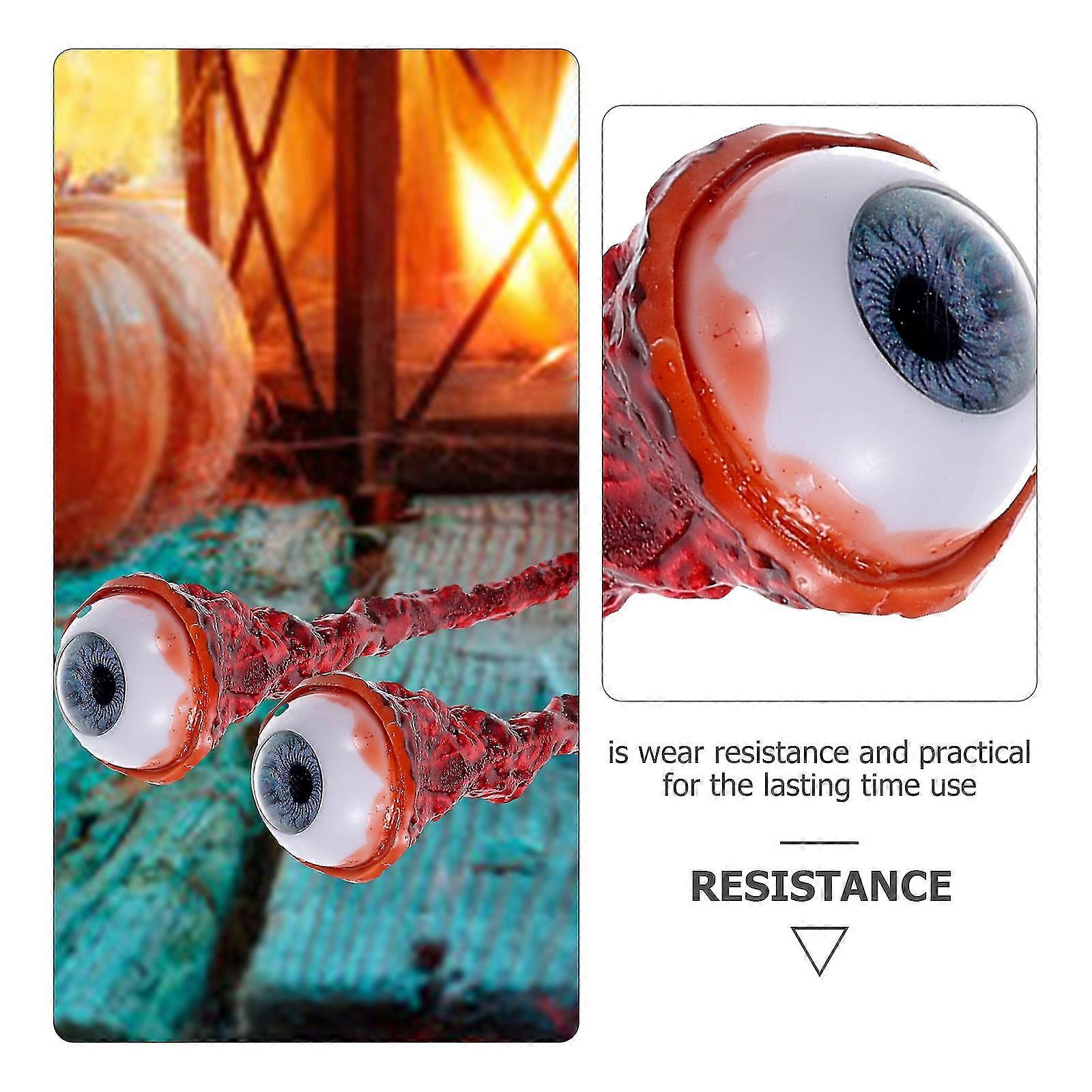 2pcs Fake Eyeballs Fake Scary Halloween Decor Horror Props Body Parts ...
