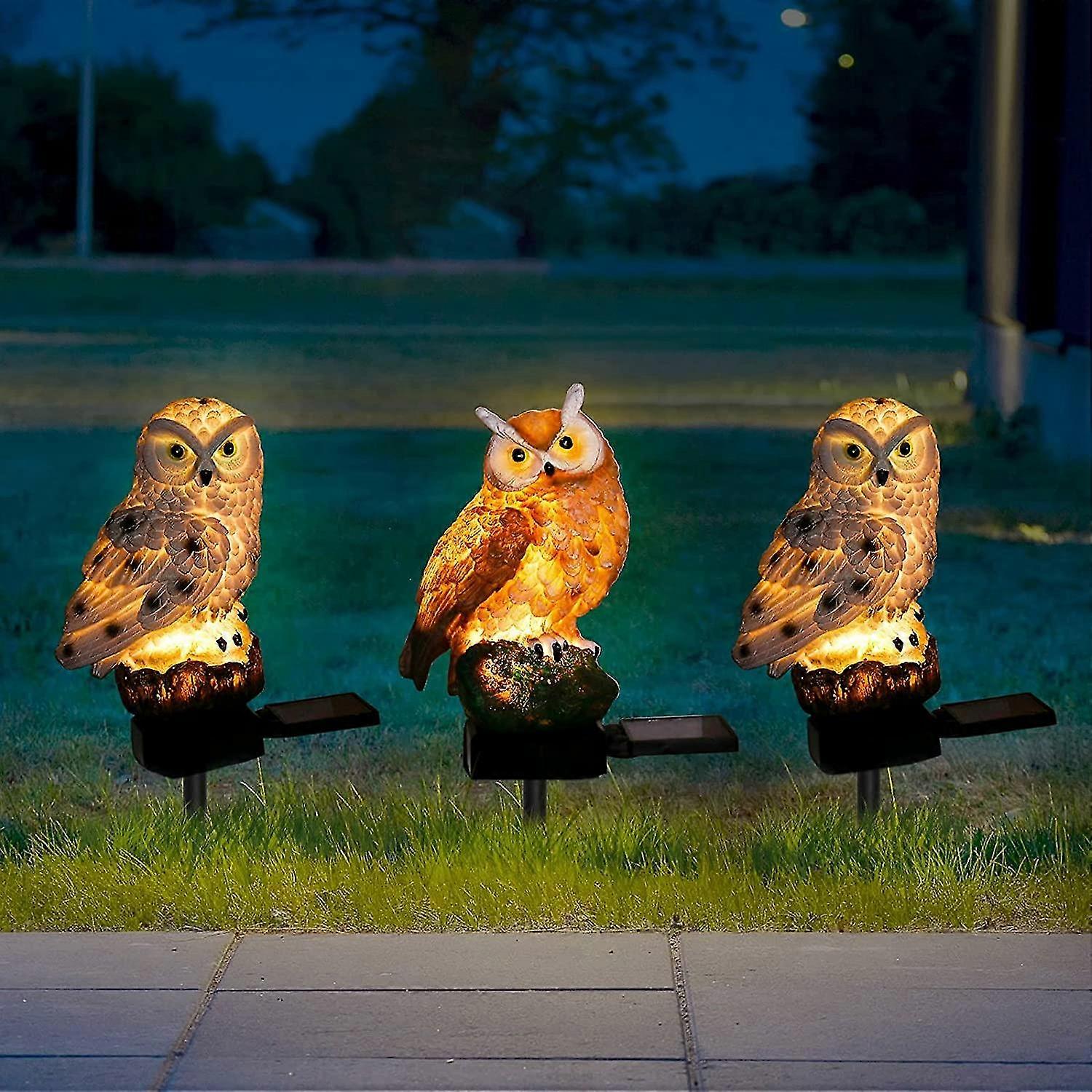 Owl Shape Light Led Solar Garden Light Owl Lawn Lamp | Fruugo UK