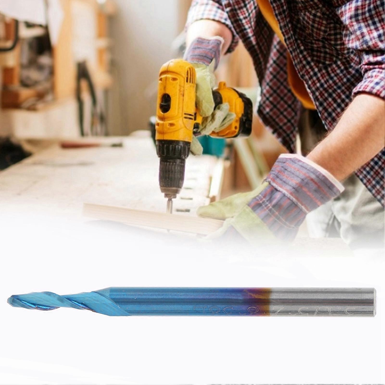 Universal 2?Flute Milling Cutter Router Bit Blue Coated Spiral Ball End ...