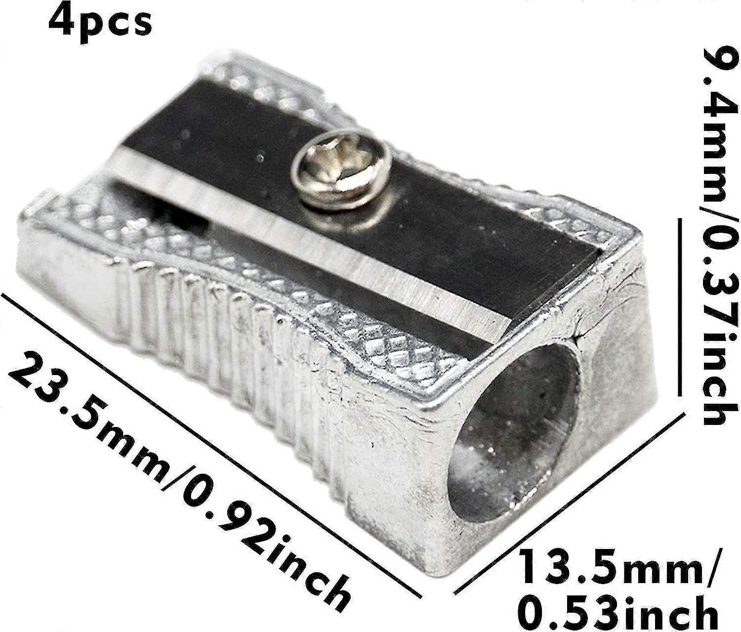 Metal Mini Pencil Sharpeners Single Hole Aluminum Alloy Handheld Sharpener Metal Sharpener For ...