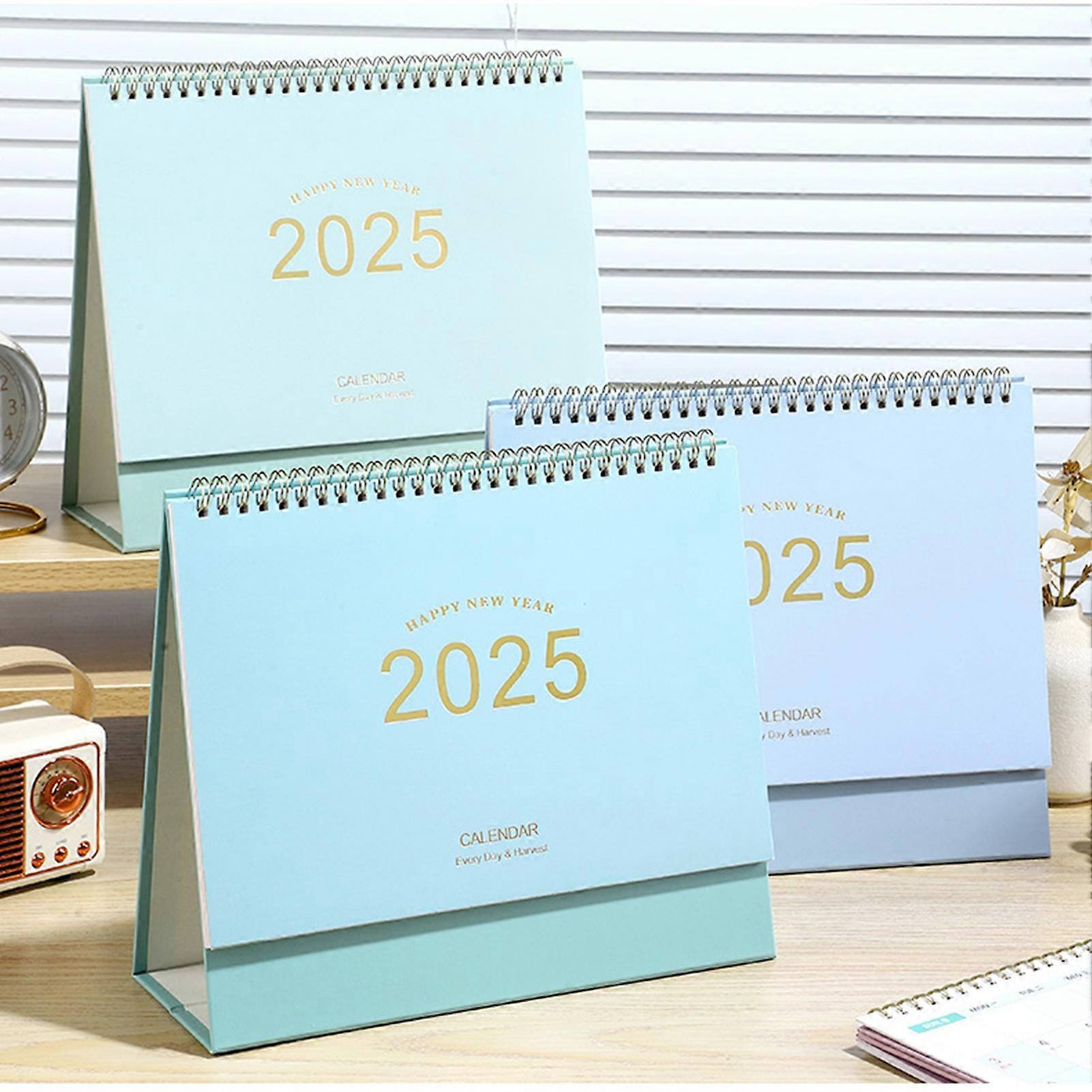 2025 Skrivebordskalender Kontor Hjem Desktop Stående Spiral Bindende ...