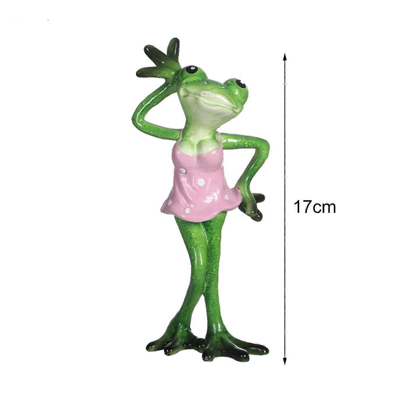 Miniature Frog Figurine Resin Frog Sculpture Statue Funny Craft Home ...