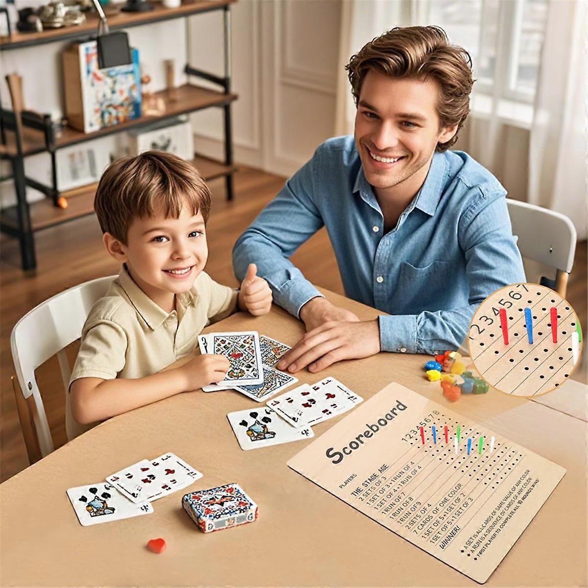 Free Printable Phase 10 Scorecard Tracker Card Phase 10 Score Board, Wooden Scoreboard With 8 ...