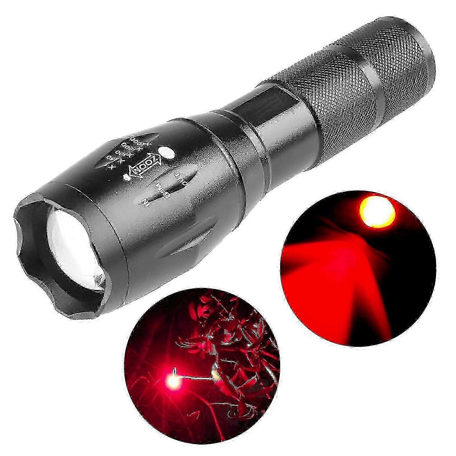 670nm Zoom Red Light Flashlight Torch for Macular Degeneration Eye ...