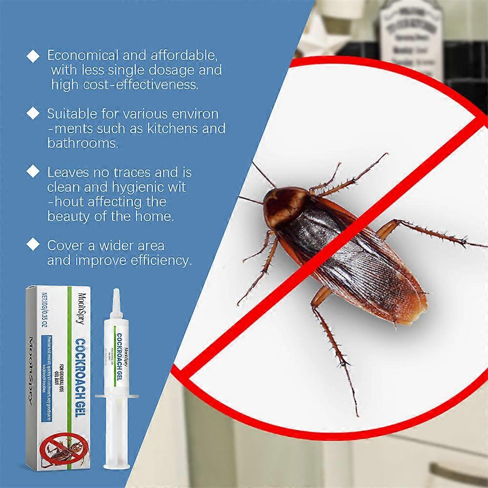 Cockroach Gel Bait Roach Pest Killer With Plunger Tip For Floor Kitchen ...