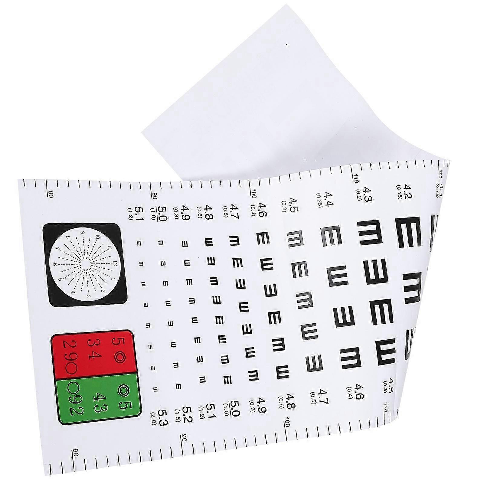 Eye Chart Professional Visual Testing Chart Standard Visual Eye Test ...