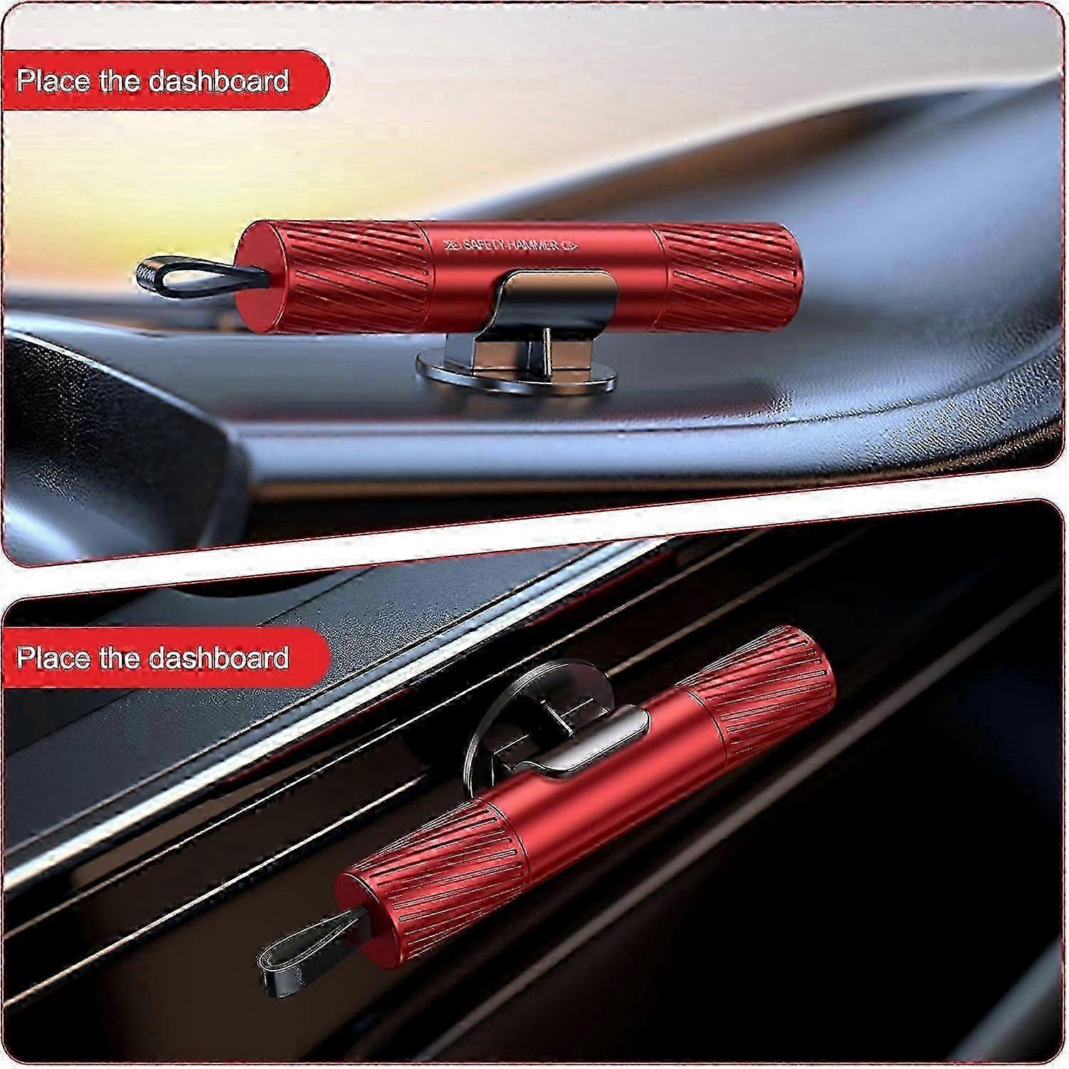 4 Pack Emergency Car Window Breaker and Seatbelt Cutter - Safety Hammer ...