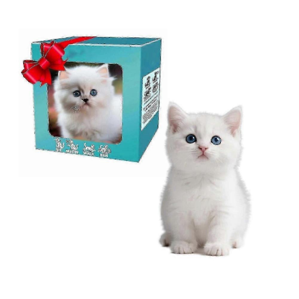 Interactive Robot Kitten Plush Toy for Kids - Soft Robotic Cat with Fun ...