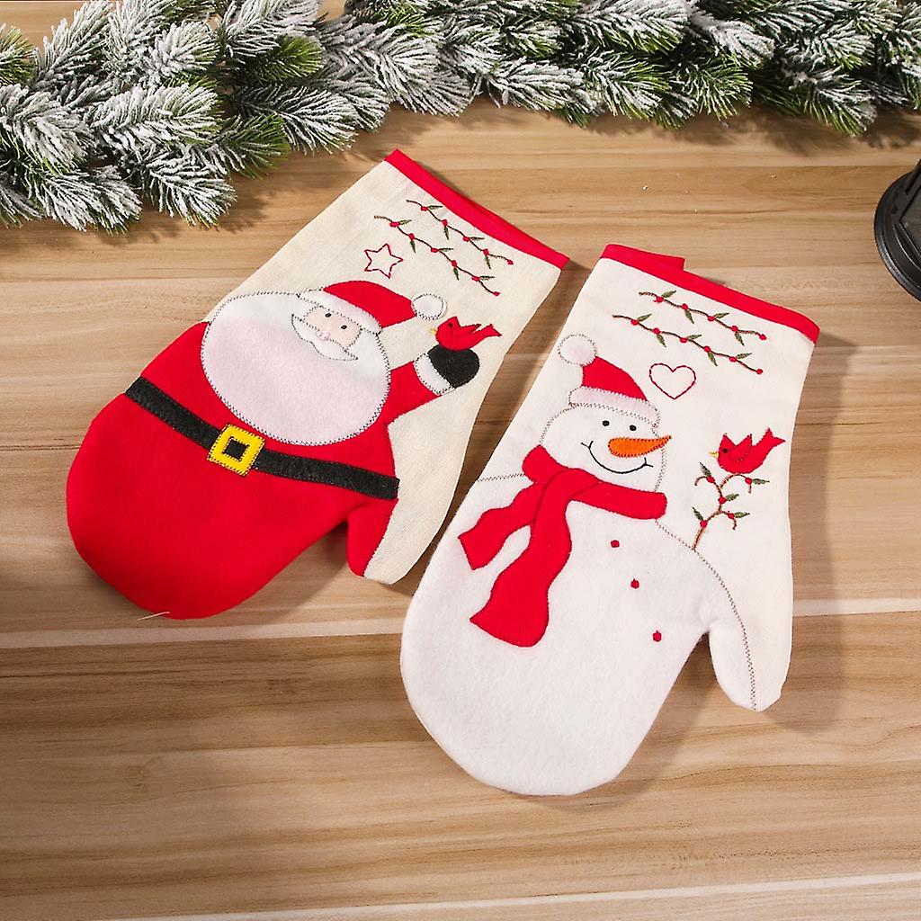Christmas Oven Mitts and Pot Holders Sets for Kitchen for Cooking ...