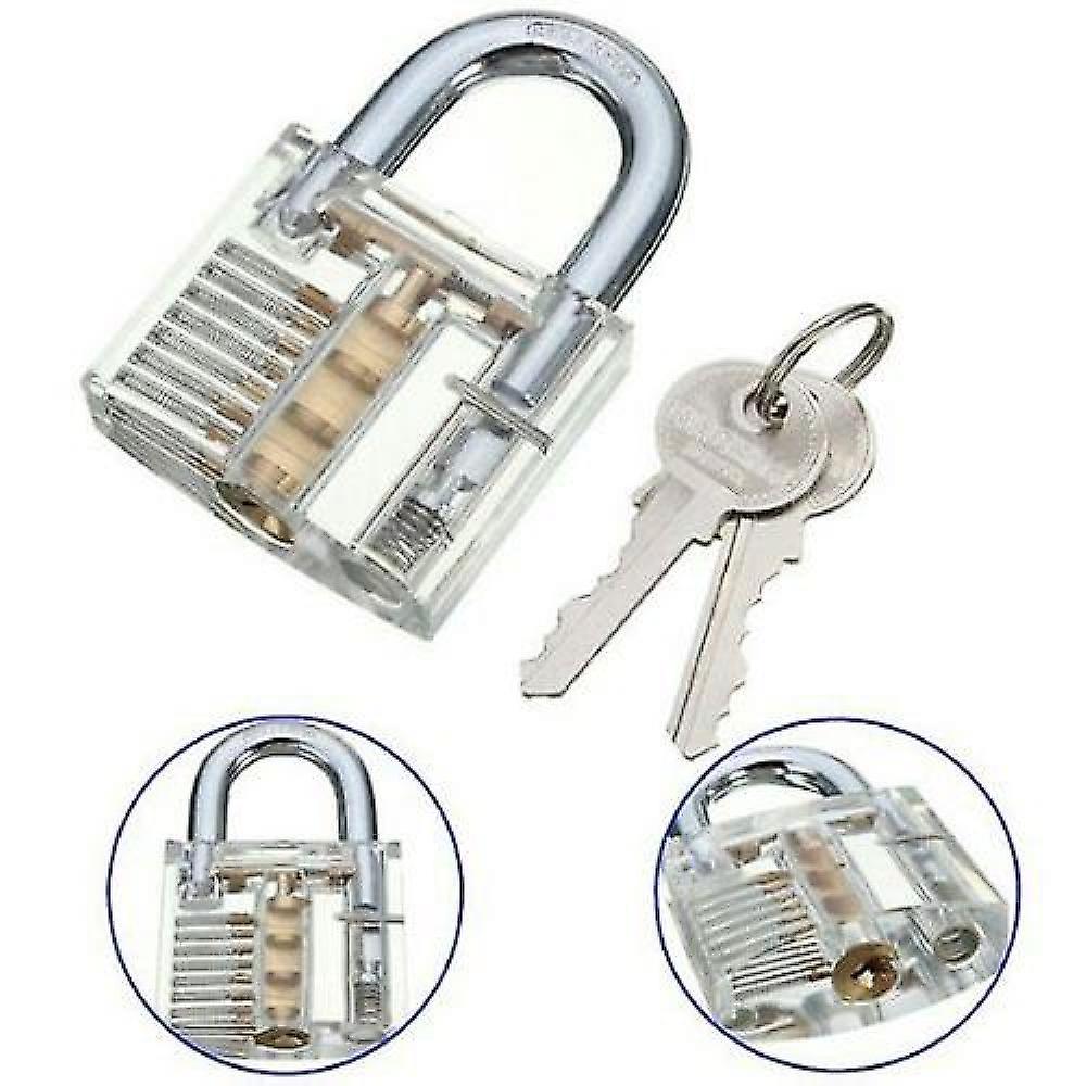 15pcs Lock Padlock Picking Kit Tools Key Extractor Lock Pick Set ...