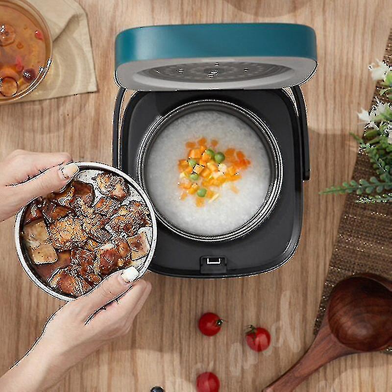 Small Rice Cooker 1-2 Person With Steaming Basket 1.2l Mini Electric ...