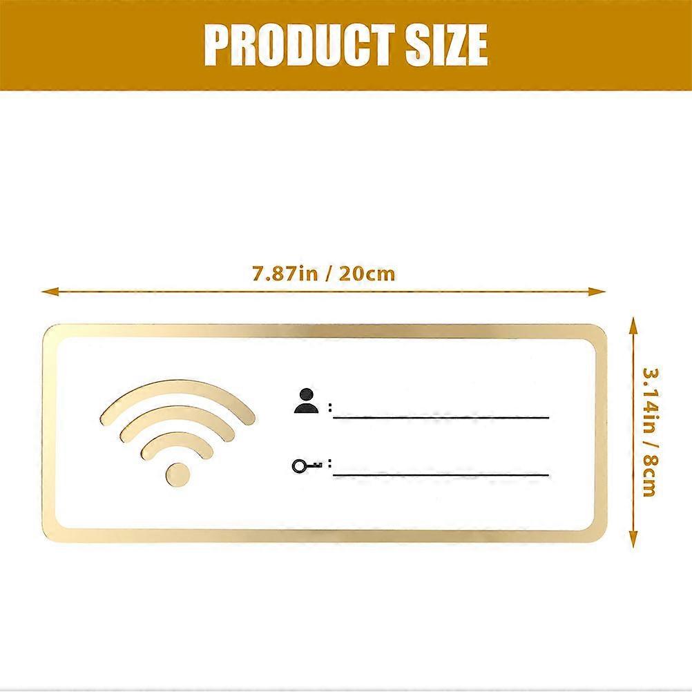 2pcs Acrylic Wifi Sign WiFi Password Sign Acrylic Wifi Password Sign ...