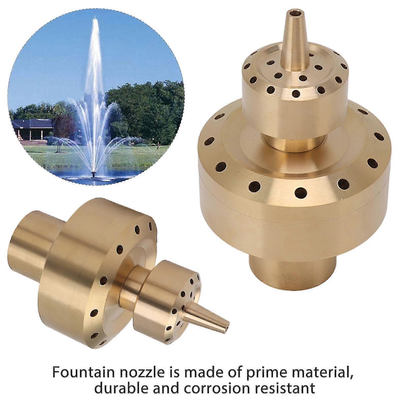 Copper Double Column Fountain Nozzle Music Fountain Landscape Scenery ...