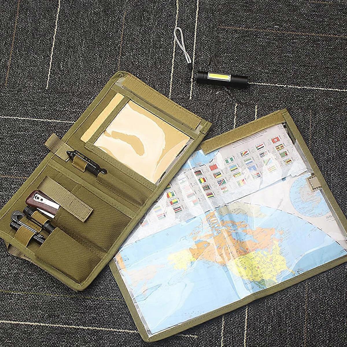 Map Case, Tactical Notebook, Multifunctional Water-Resistant Map Case ...