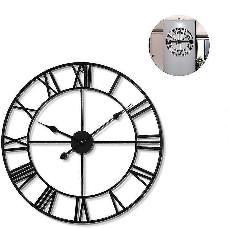 Wall Clock Noiseless High Quality Wall Clocks Vintage Style | Fruugo UK