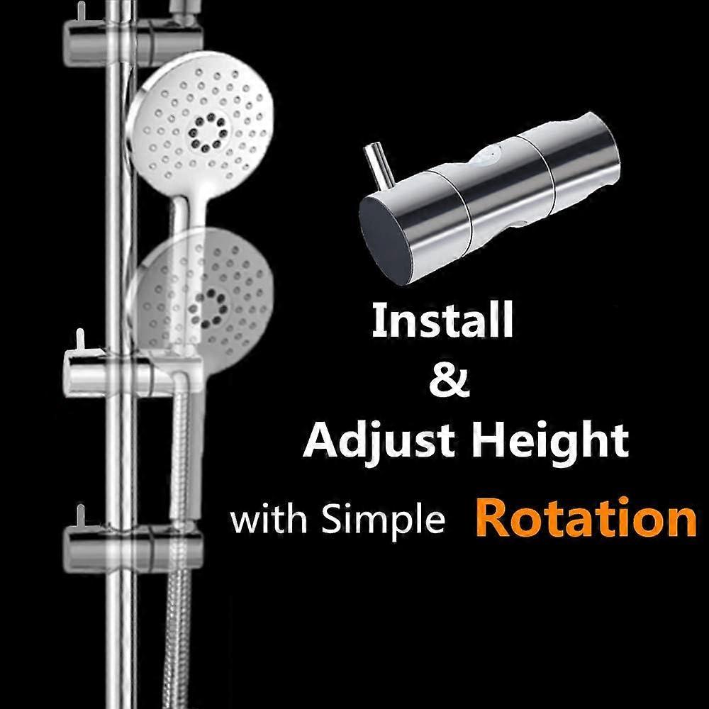 Shower Head Holder Clamp Bracket Adjustable Replacement, On Wall Mount ...