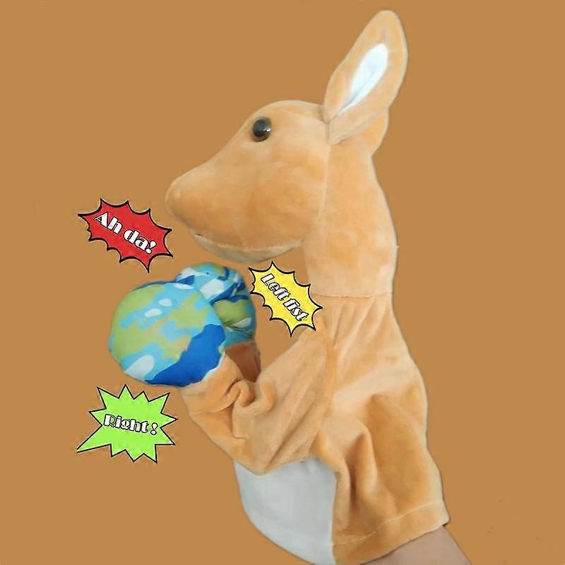 Kangaroo Boxer Puppet Electric Kung Fu Animal Toy Gloves Doll Hand ...
