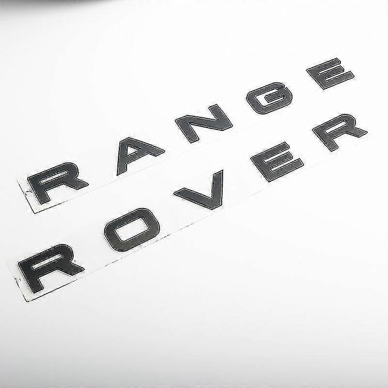 3d Abs Logo Range Rover Letters Emblem Sticker Car Front Hood Badge For ...