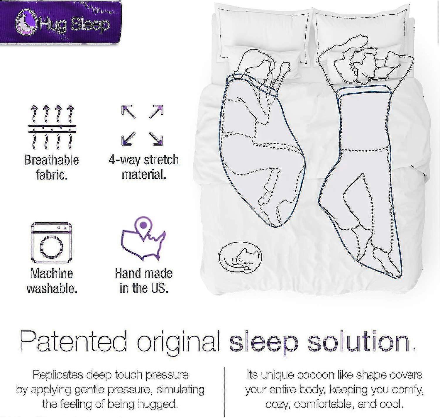 Hug Sleep, Sleep Pod Move Blanket For Men, Women, Teens, And Kids-sizel ...