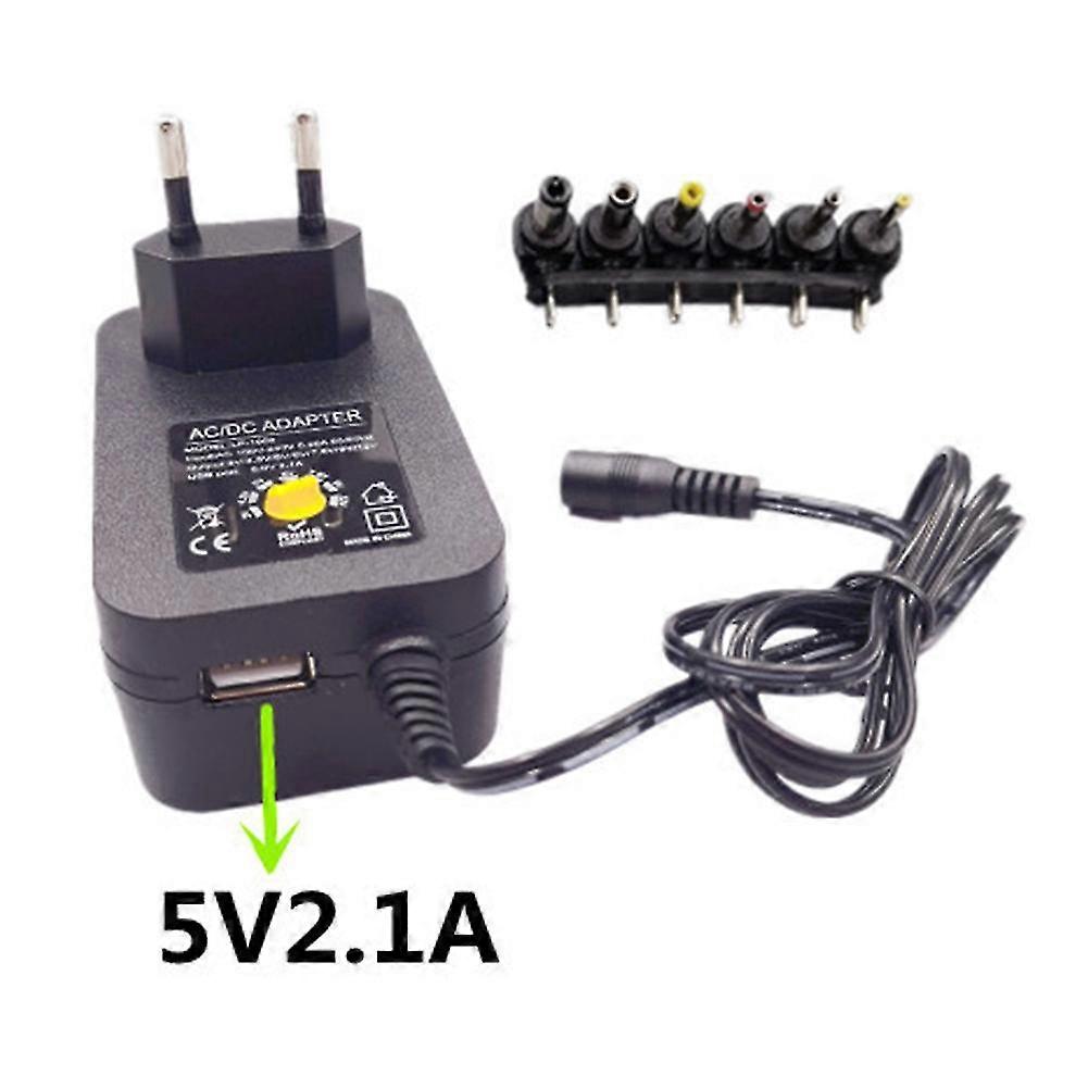 Home Supply 3v 4.5v 5v 6v 7.5v 9v 12v 30w Ac Dc 2a Power Adapter Wall ...