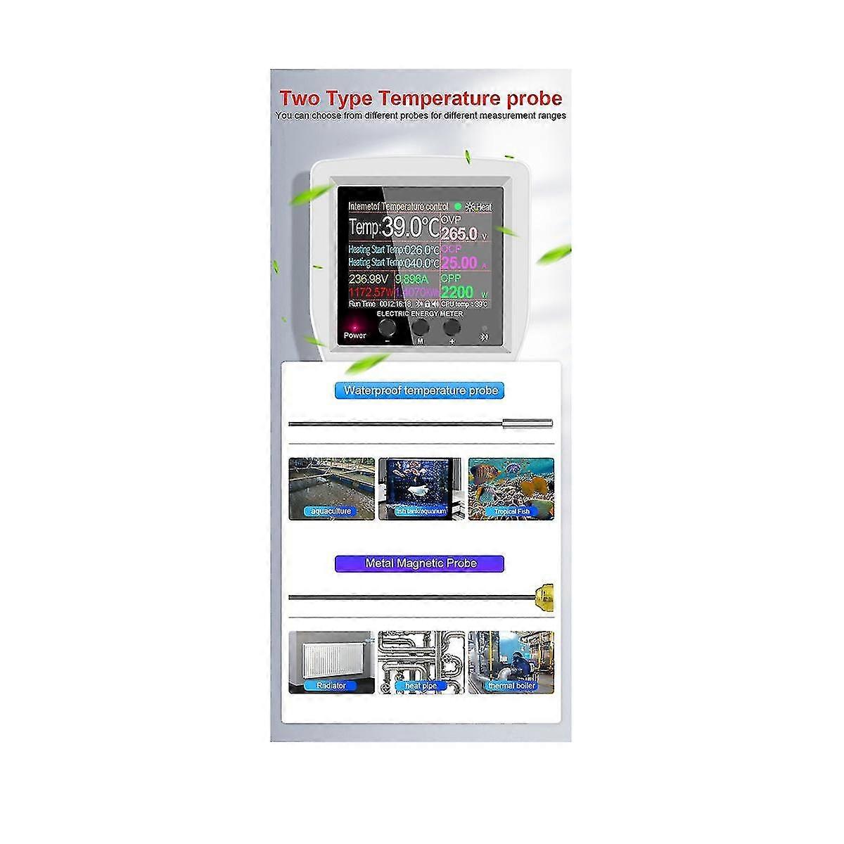 Tuya Wifi Thermostat Socket 16a Ac220v Digital Temperature Controller Socket Outlet Timer Switch ...