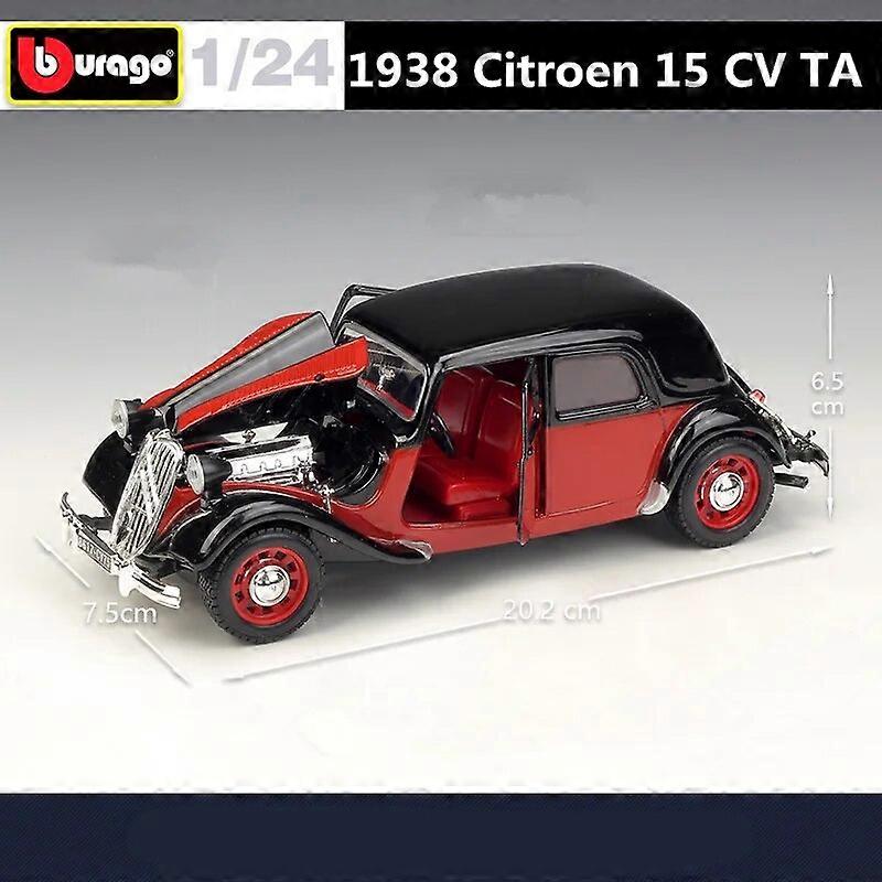 1:24 1938 Citroen 15 CV TA Alloy Classic Car Model Diecasts Metal Toy ...