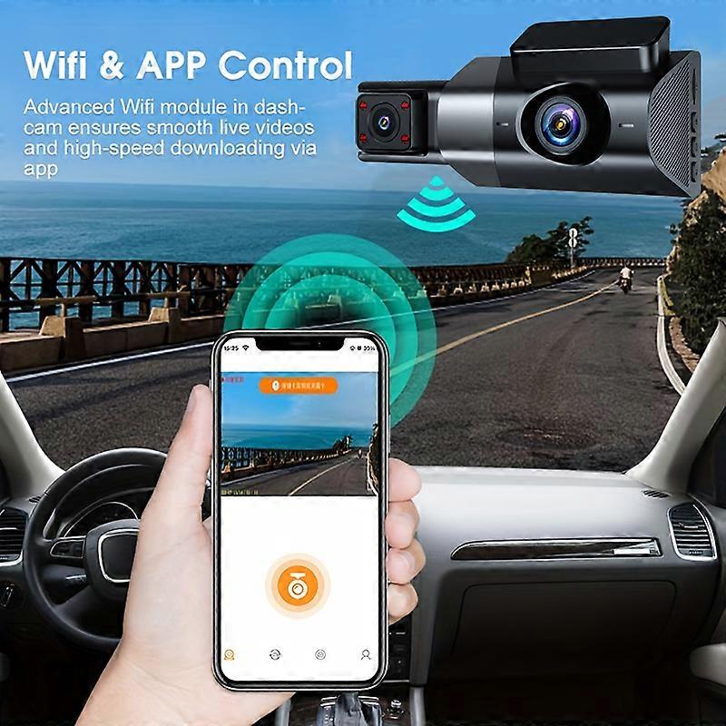 4K Dash Cam For Cars Camera WIFI GPS Video Recorder For Vehicle Car DVR ...