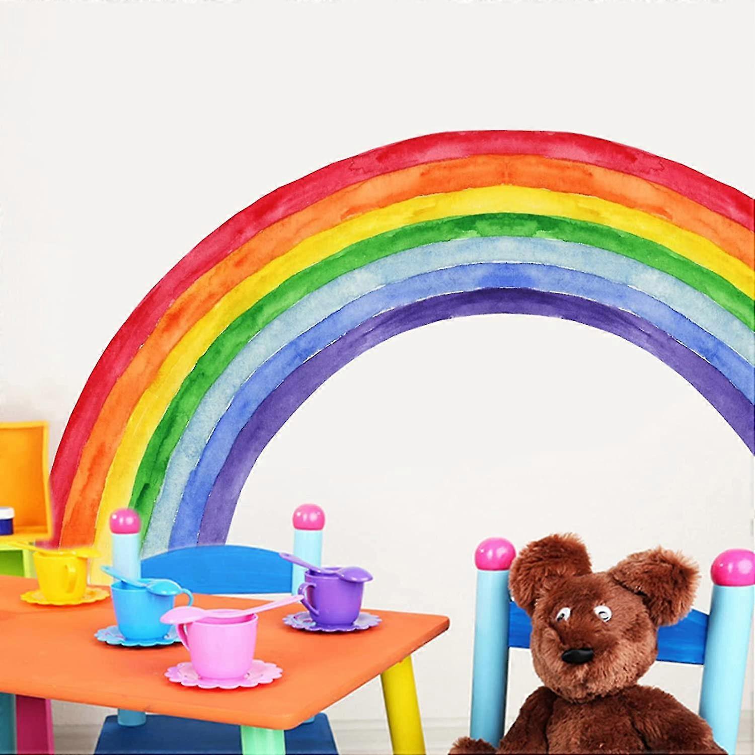 Rainbow Wall Decal Window Mural Nursery Decoration Girl Boy Picture ...