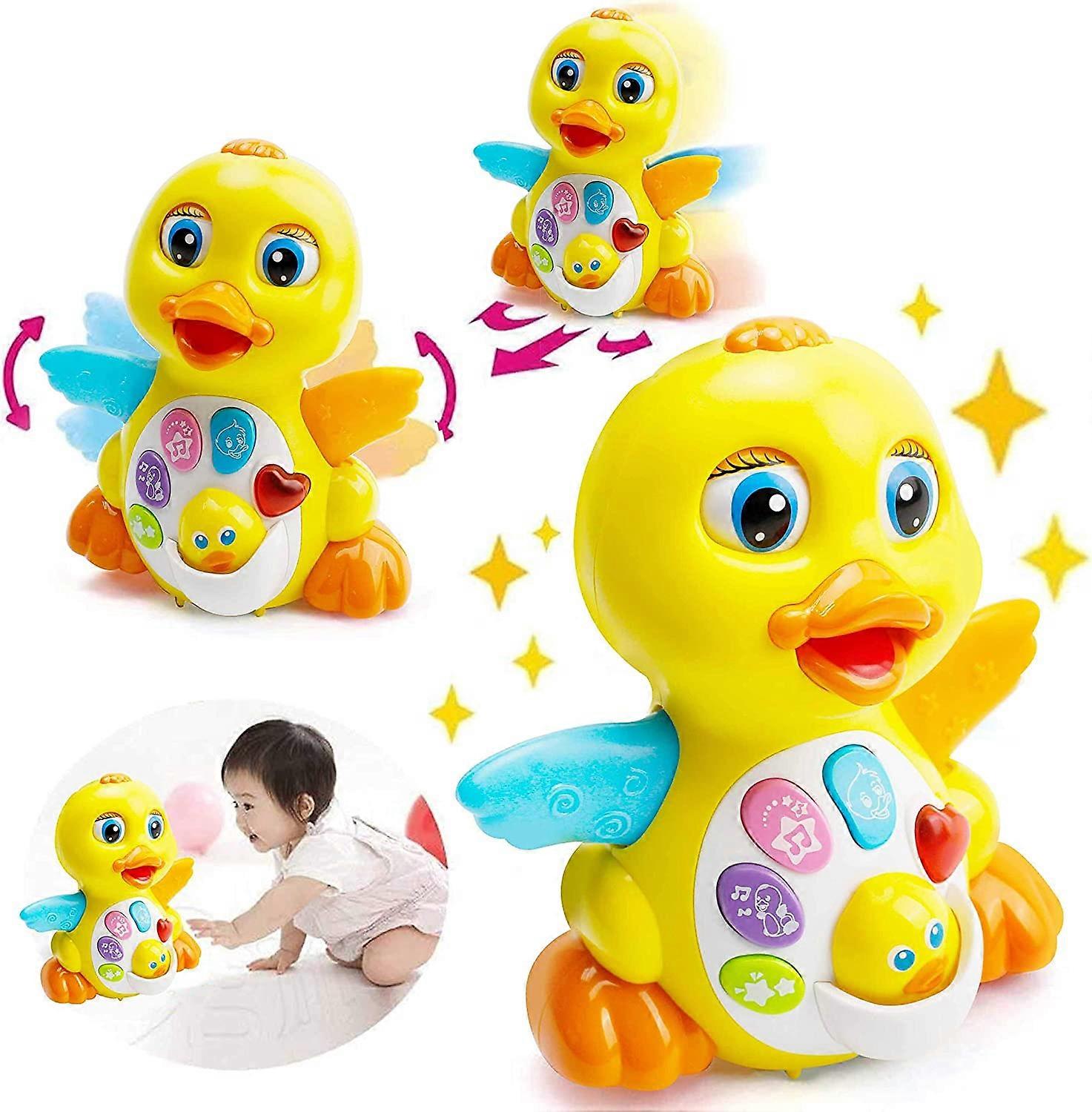 Dancing Walking Electric Duck Smart Toys with Music and LED Light Cute ...