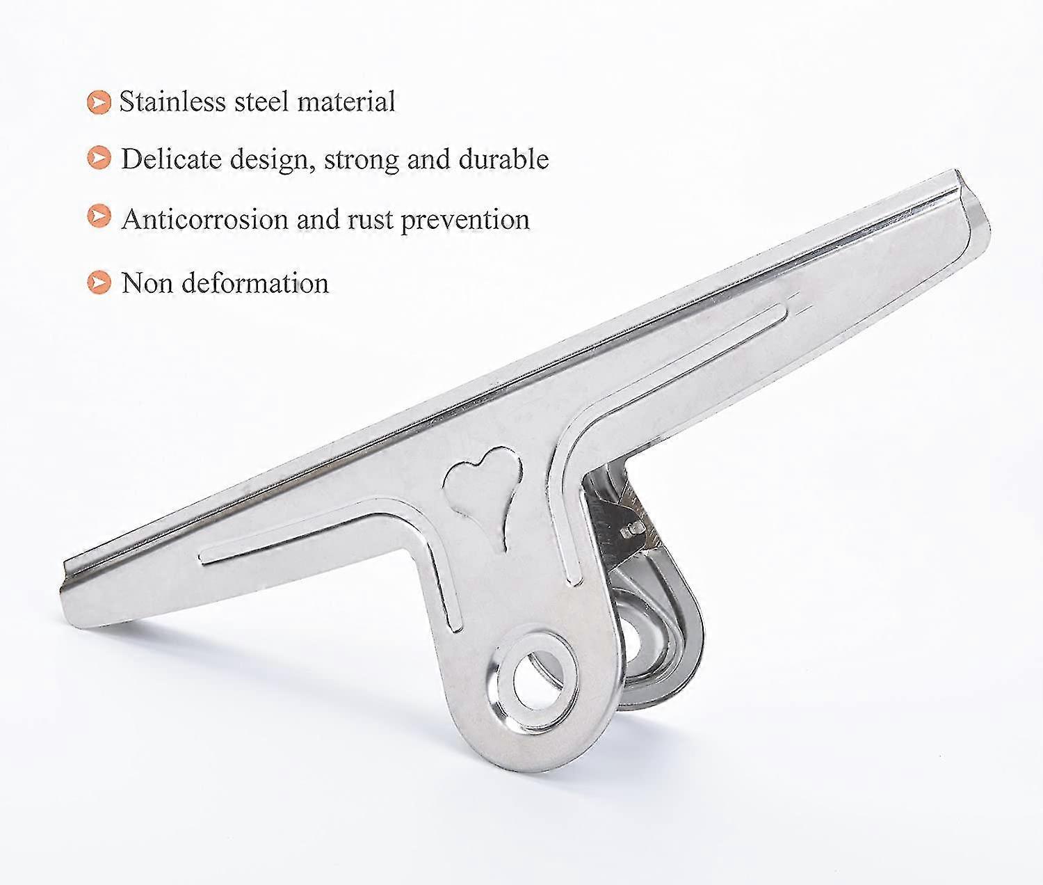 Extra Large Bulldog Clips - 2 Pack 30cm Stainless Steel Jumbo Binder ...