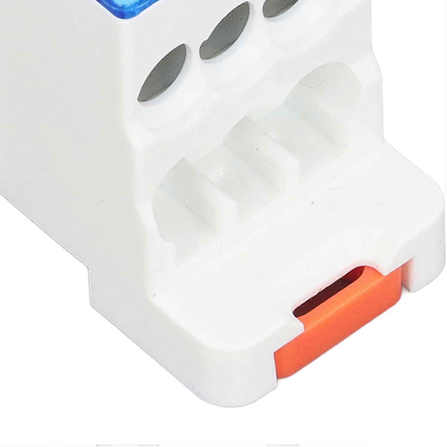 UKK160 Terminal Block Box DIN Rail Mount Single Pole Electric Wire Junction Box for Distribution ...