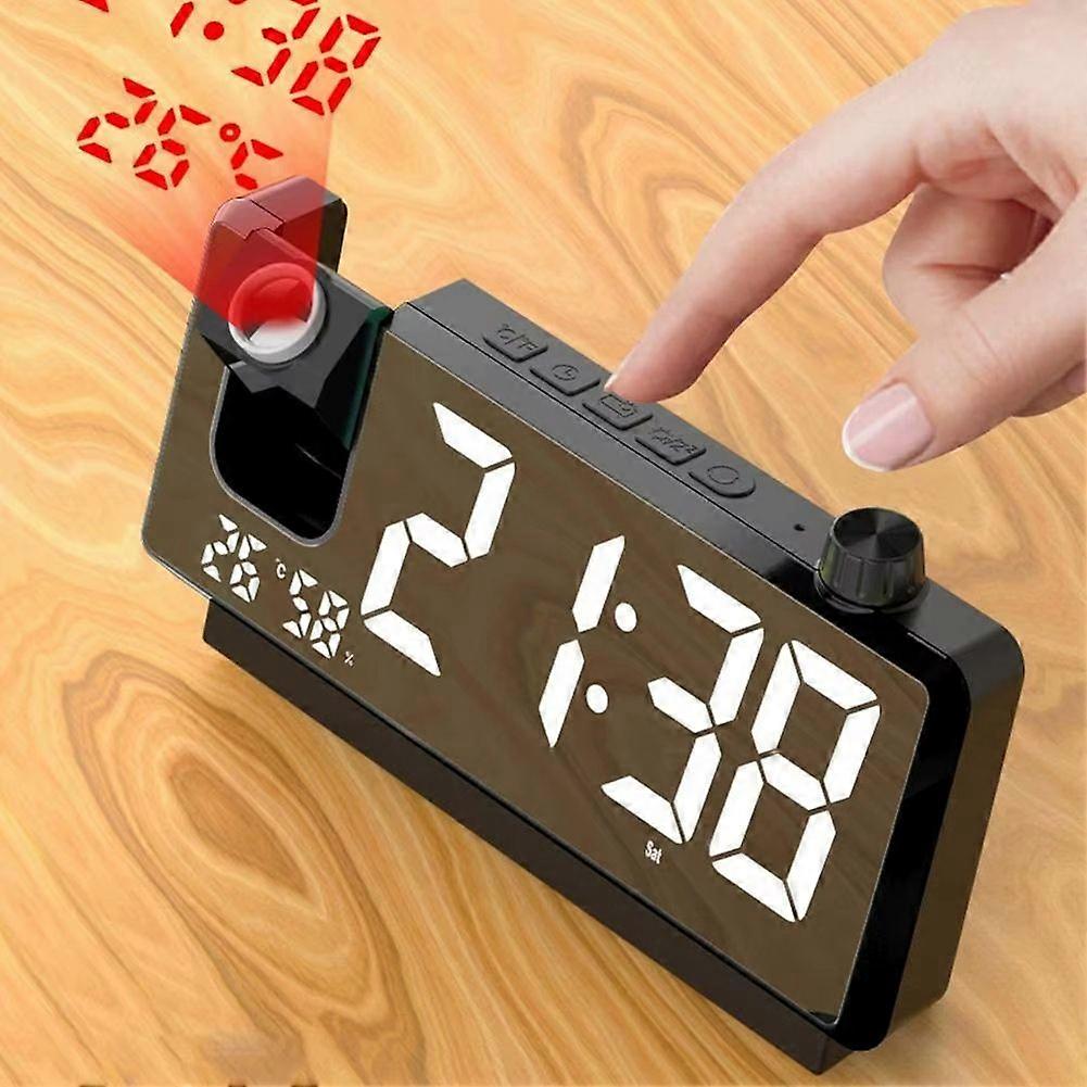 Projection Alarm Clock HD LED Display Smart Projection Clocks for ...