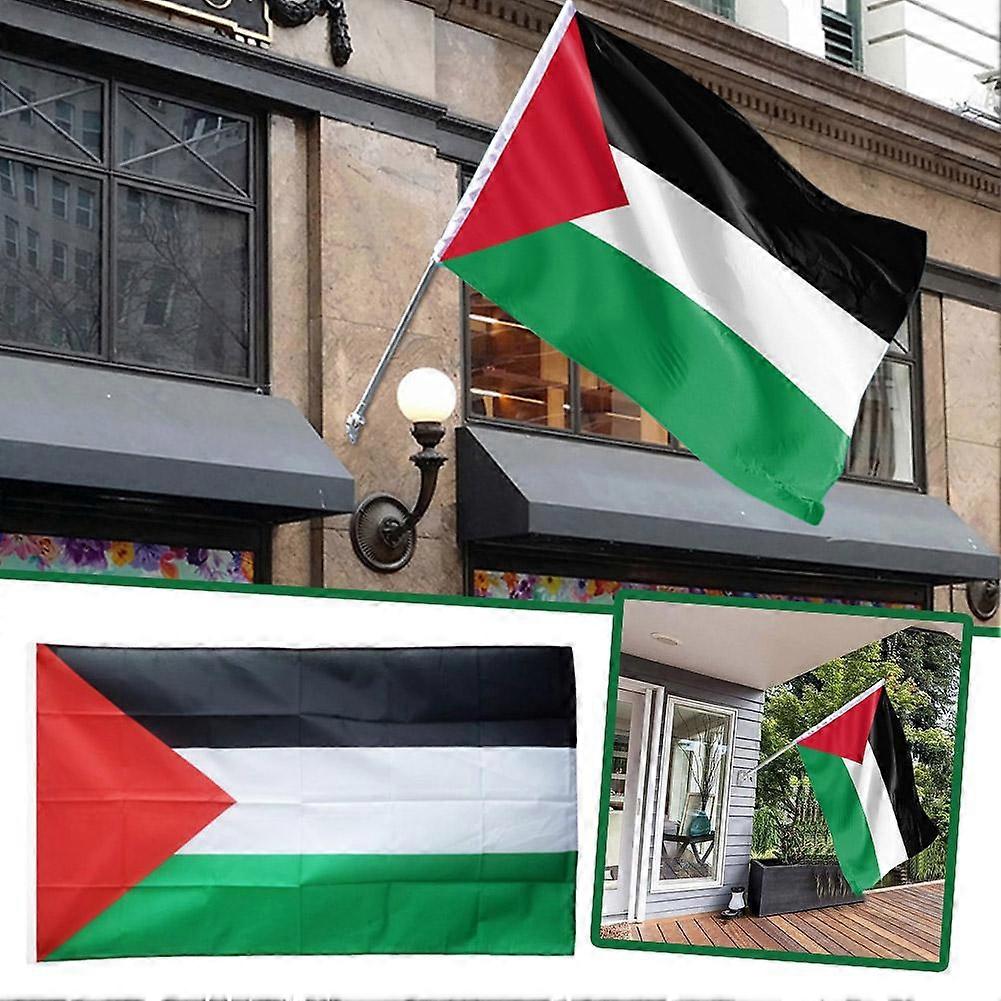Country of Palestine Embroidered Flag Polyester Cloth 90*150cm | Fruugo UK