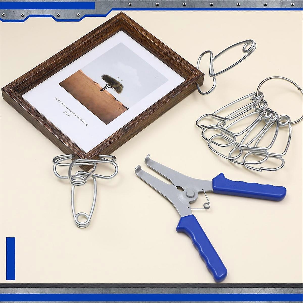 Miter Spring Clamps Kit 20 Miter Clamps with Spring Loaded Pliers ...