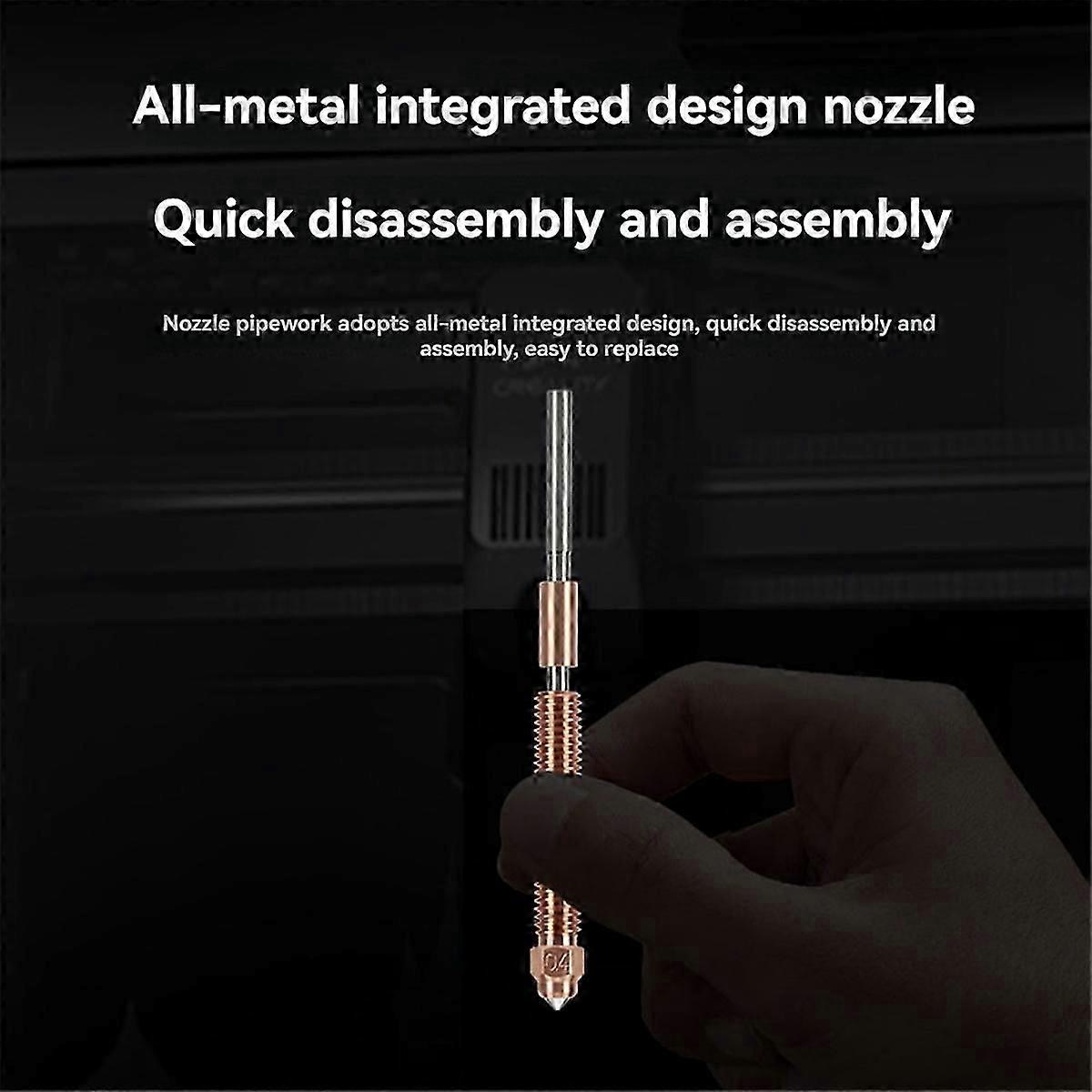 Quick-Swap Nozzle Kit for Creality K2 Plus Nozzle Hardened Steel All ...