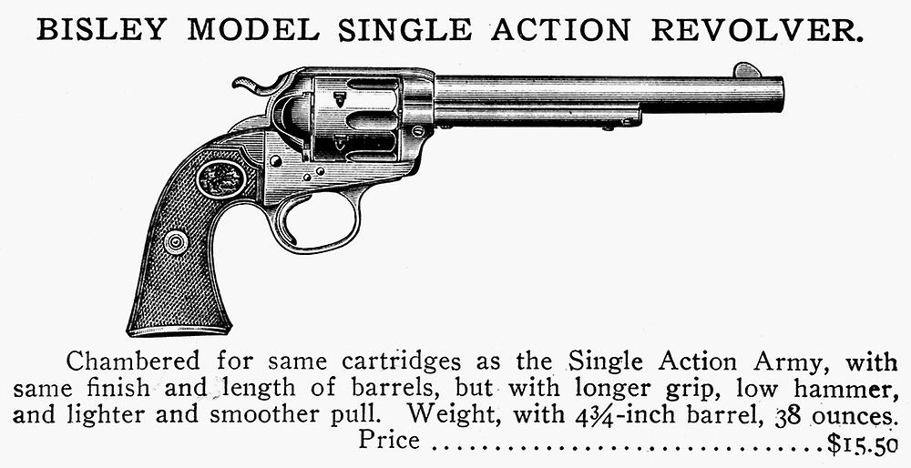 Revolver, 19Th Century. /Namerican Advertisement For The Bisley Model ...