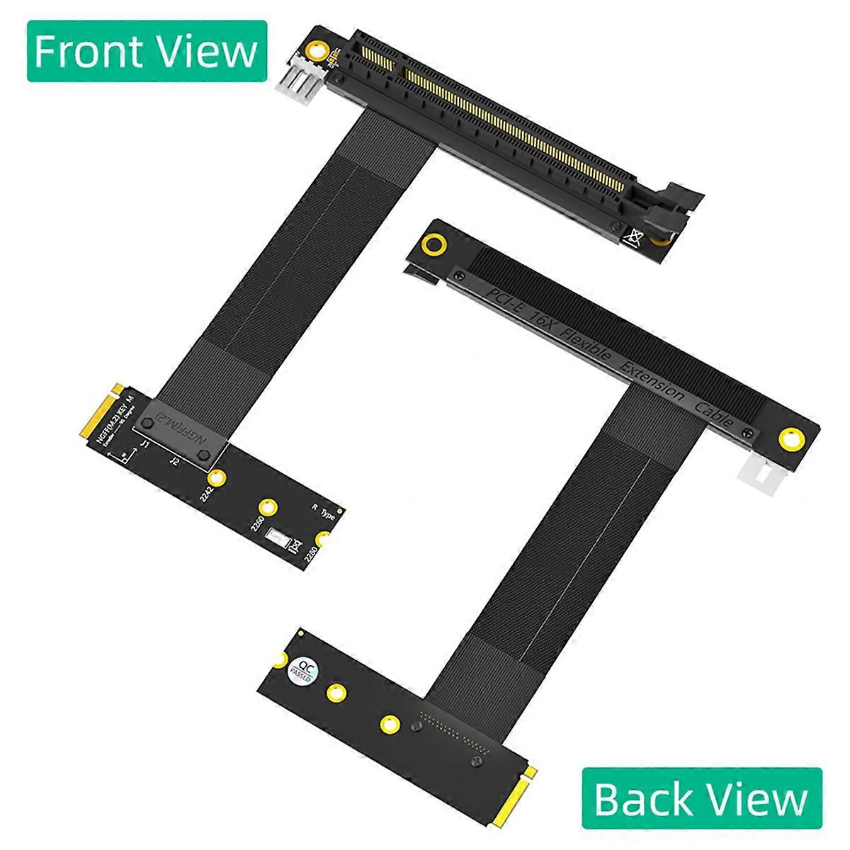 2X M.2 NGFF Key M to PCI-E 16x Graphics Card Riser Adapter Card,Nvme to ...