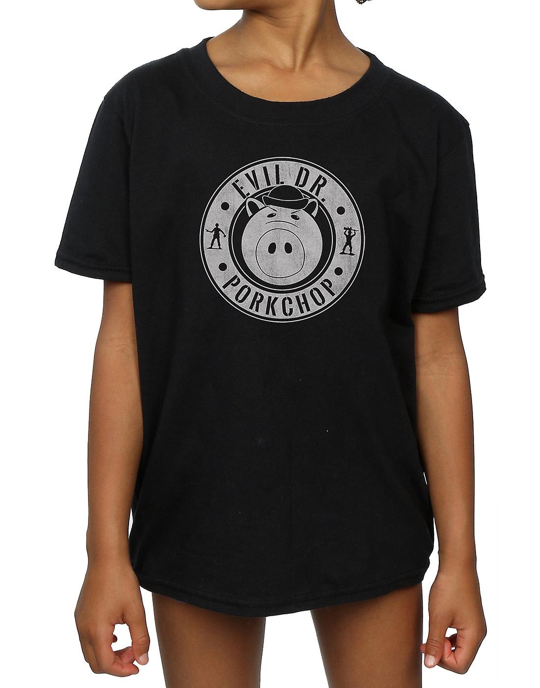 Disney Girls Toy Story Evil Dr Pork Chop Logo T-Shirt | Fruugo US