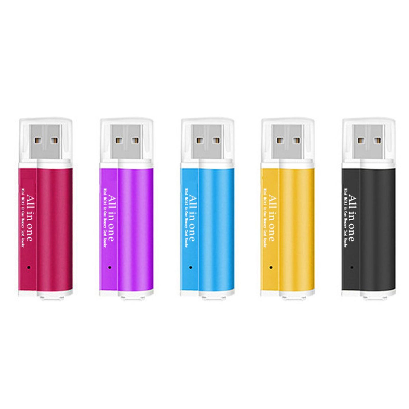 Fiauli 4 in 1 Mini Portable USB TF/MS/M2 Card Reader Adapter for ...