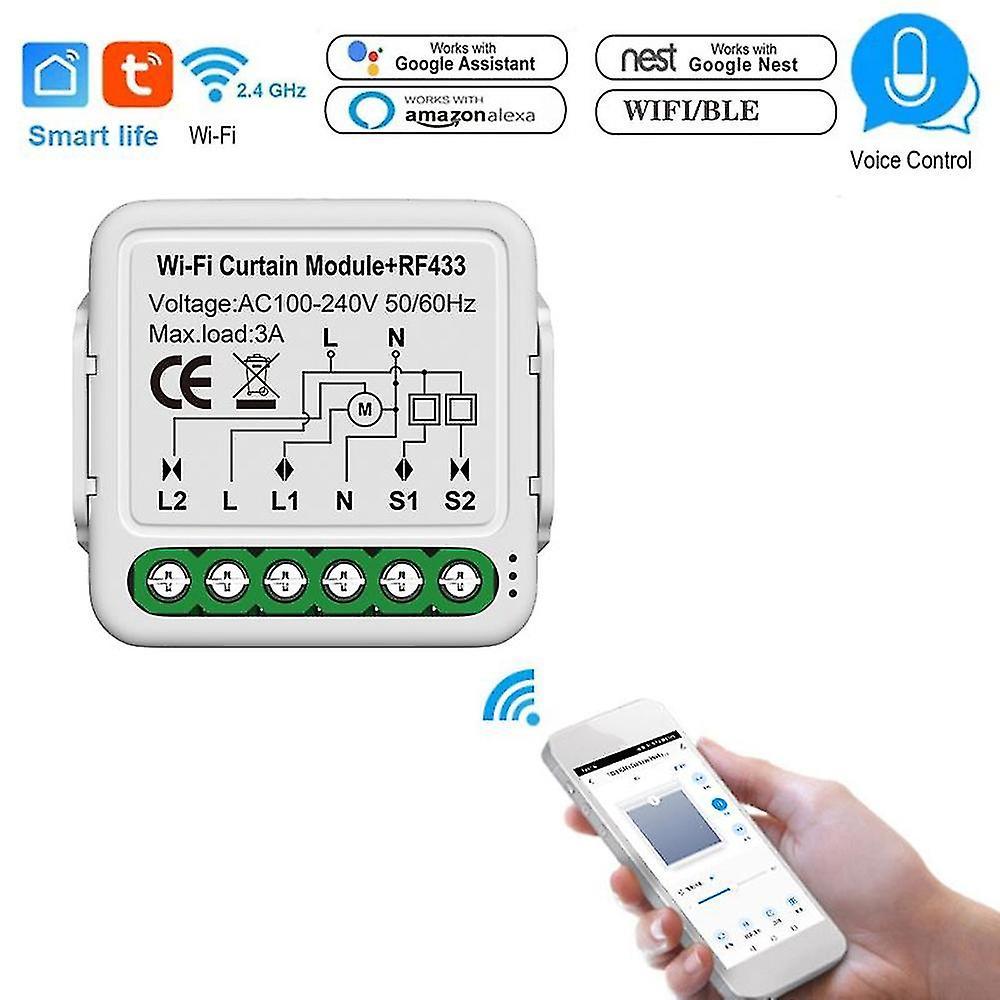 WIFI Intelligent Curtain Module Electric Motorized Roller Shutter ...