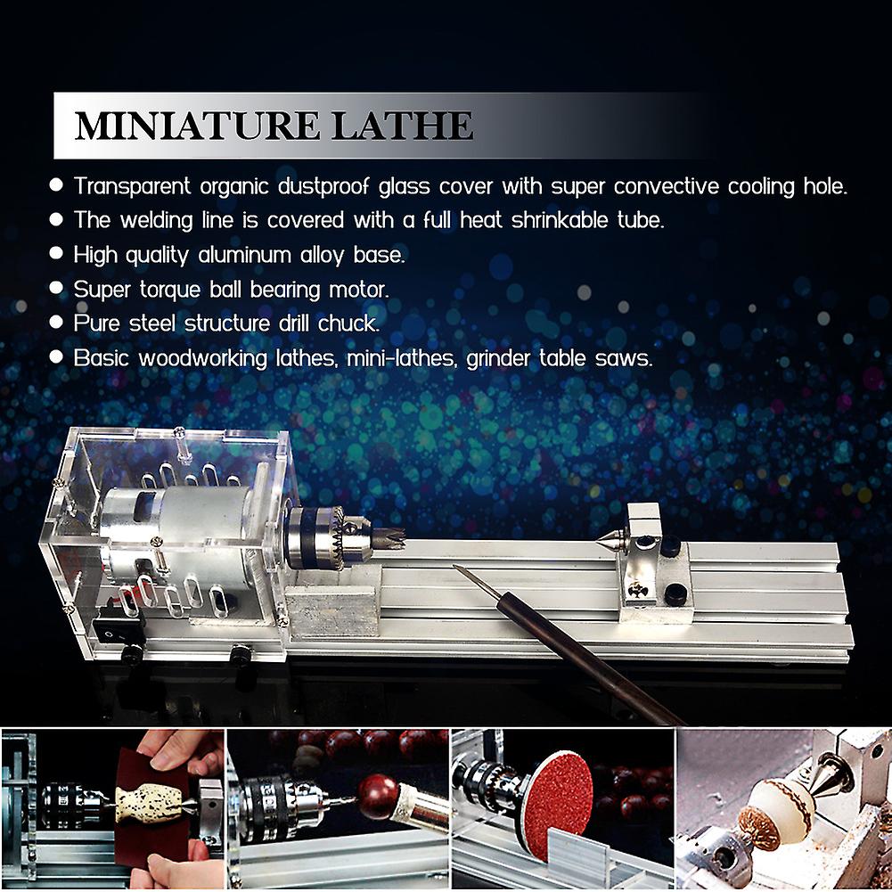Beading Machine Mini DIY Woodworking Lathe Miniature Buddha Pearl Lathe ...